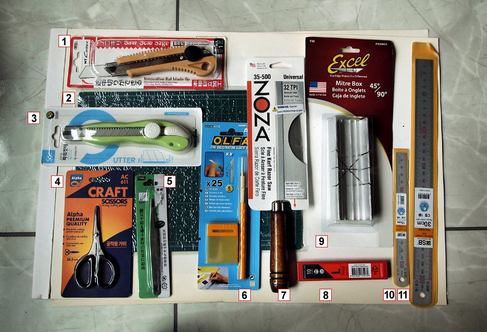 Set of 11 Essential Miniature Craft Tools - Etsy