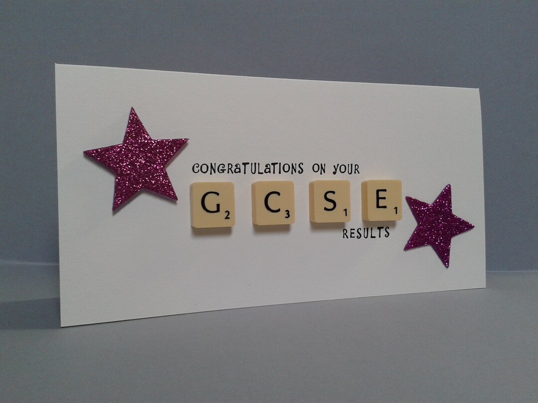 Congratulations on Your GCSE Results Letter Tile Card With ...
