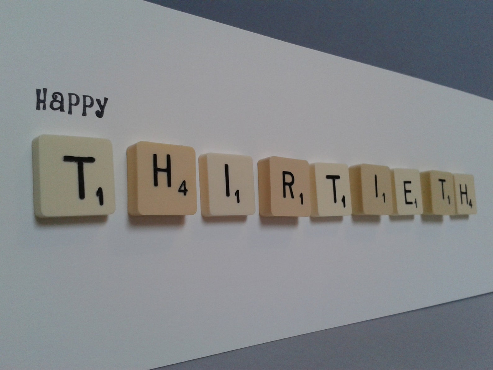 Happy AGE Birthday Letter Tile Card for - Etsy UK