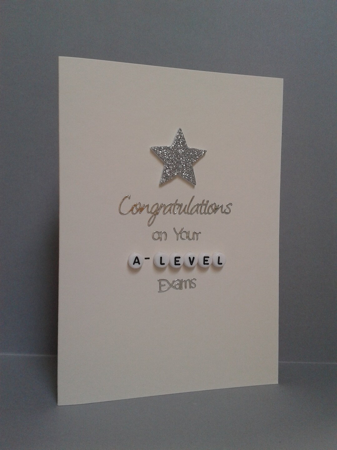 Congratulations on Your A-LEVEL Exams Card With Star Embellishment ...