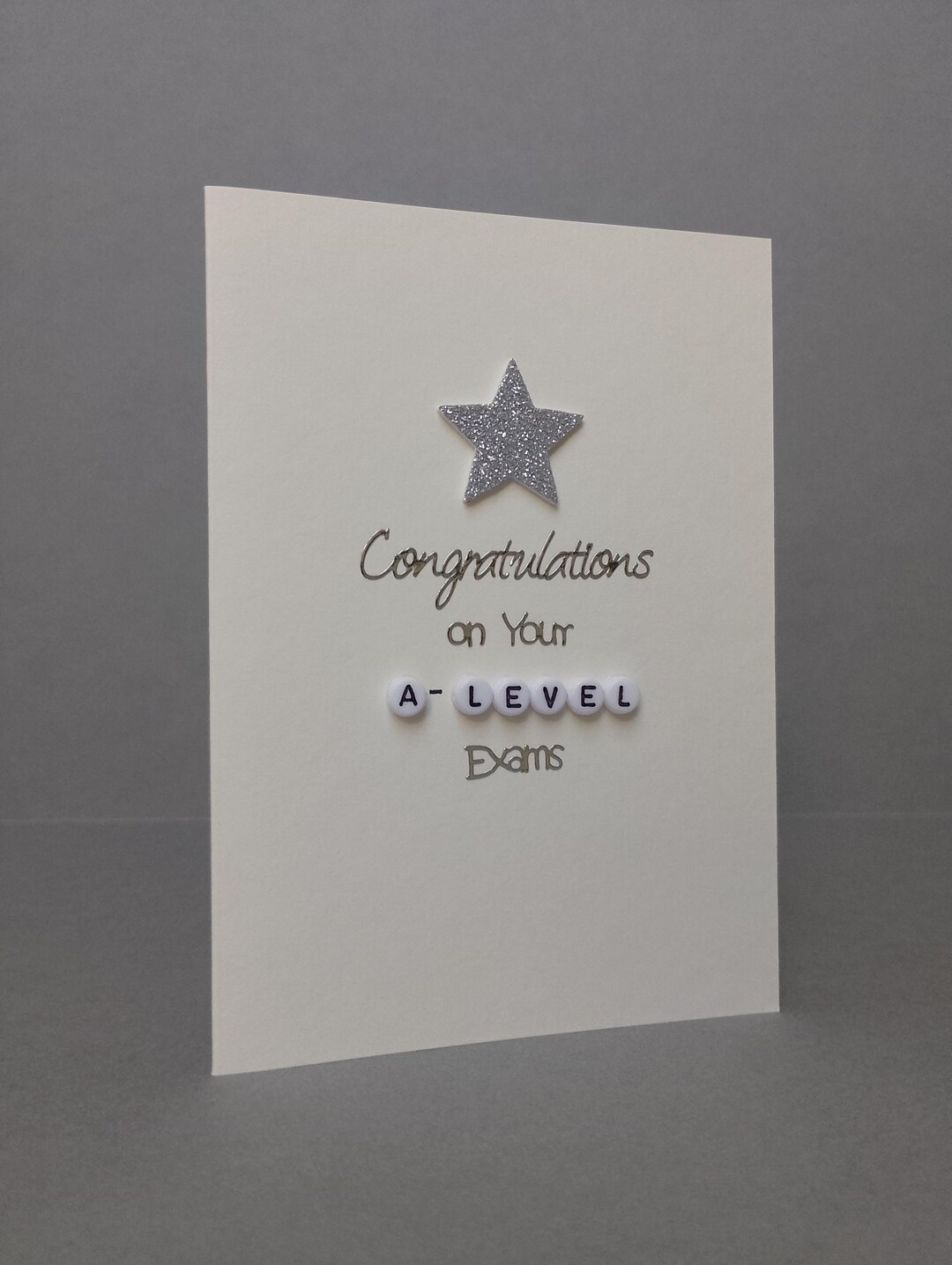 Congratulations on Your A-LEVEL Exams Card With Star Embellishment ...