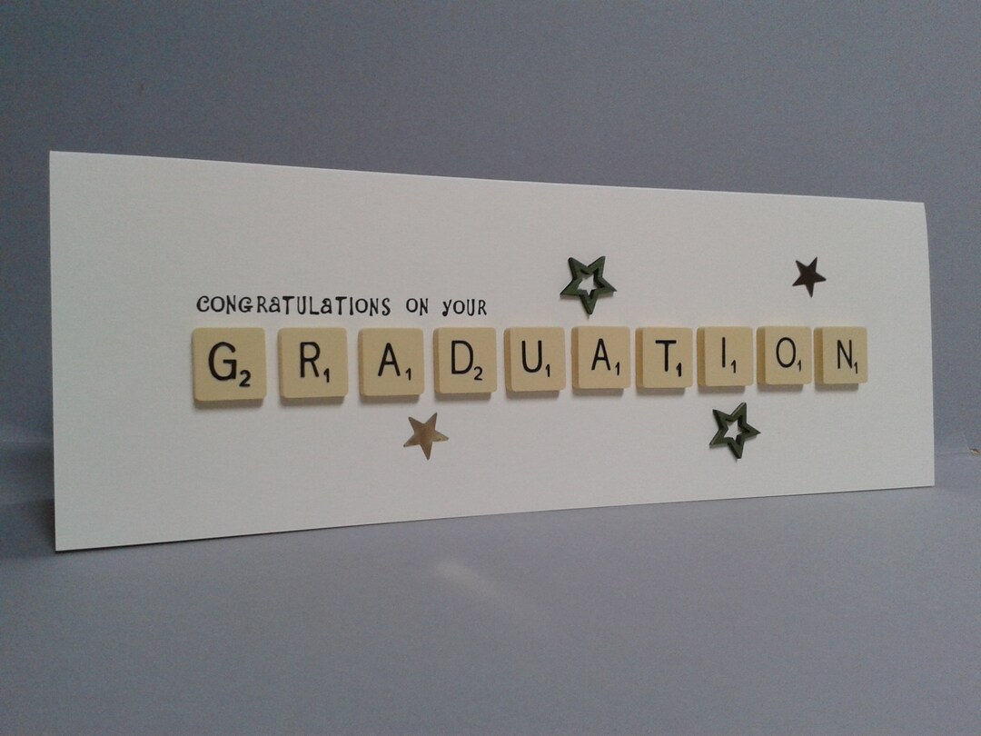 Congratulations on Your GRADUATION Letter Tile Card With Embellishments ...