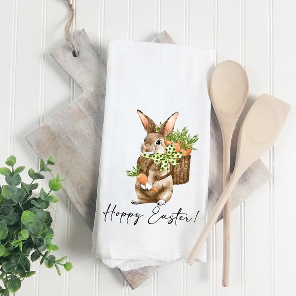 Bunny Kitchen Towel - Etsy