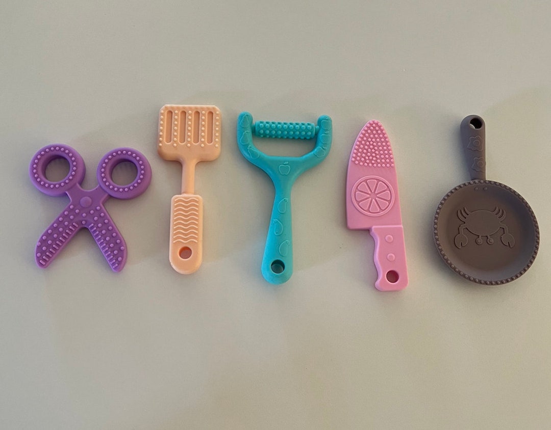 Cooking Silicone Textured Teether-buy Individual or All 5 Set - Etsy