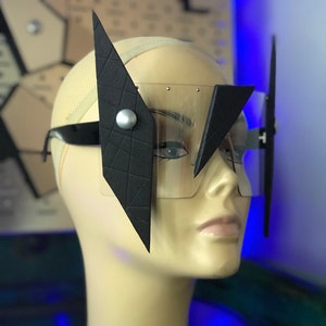 Titan Goggles Futuristic Clear Geometric Headgear Headpiece Glasses ...
