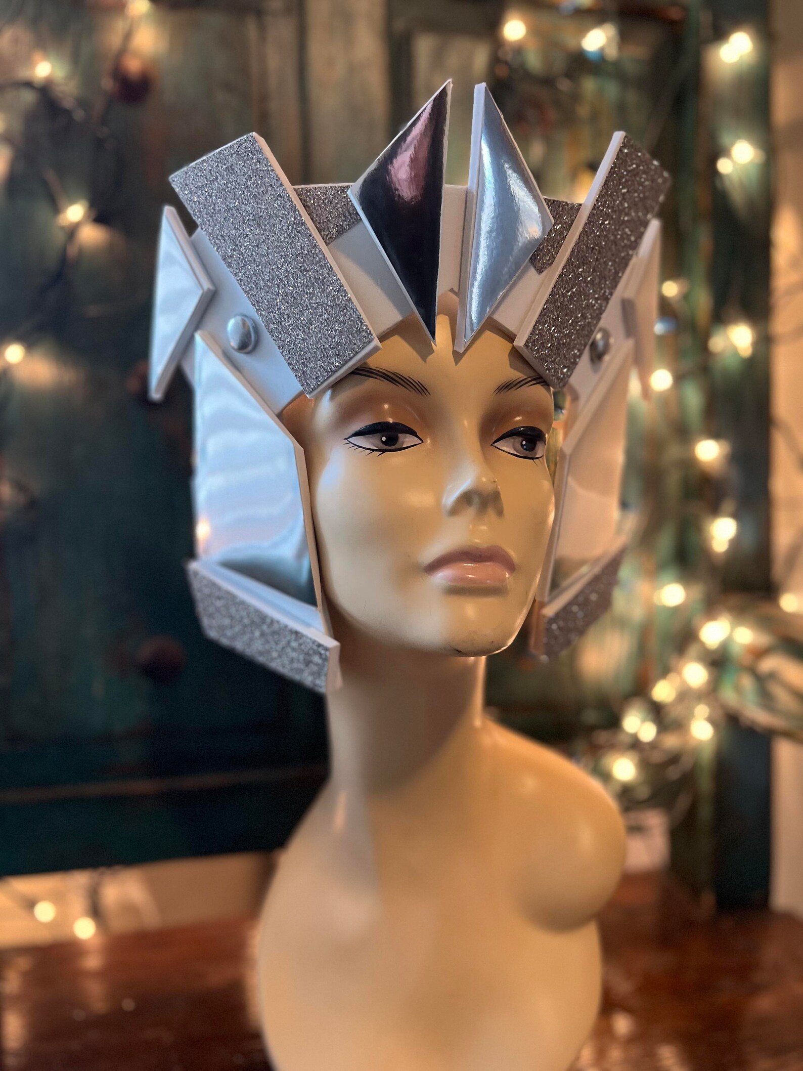 Beta Hii Headgear Scifi Futuristic Headdress Costume Headpiece Black ...