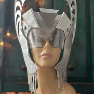 The Oracle Crown Headdress Futuristic Cyborg Headgear Halo Headpiece ...