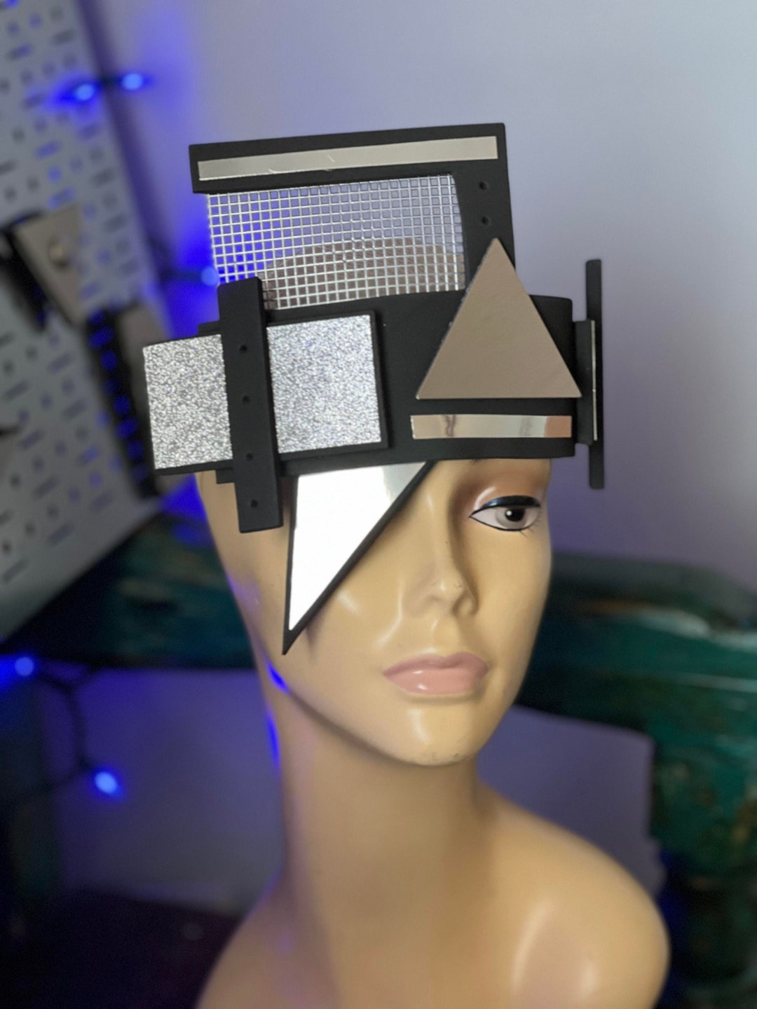 Milog REVERSABLE Goggles Cyborg Headgear Futuristic Mask Costume Face ...