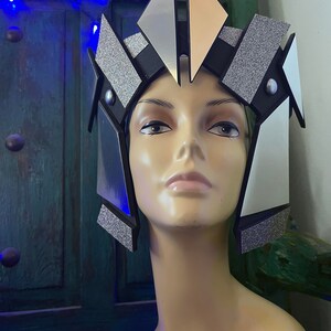 Beta Hii Black Headgear Scifi Futuristic Headdress Costume Headpiece ...