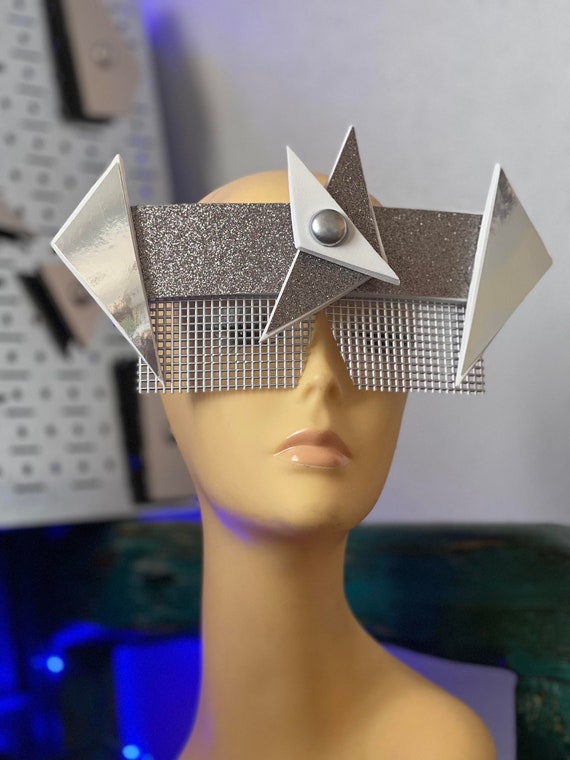 Crystal Moon Headpiece Goggles Cyborg Headgear Futuristic Mask - Etsy