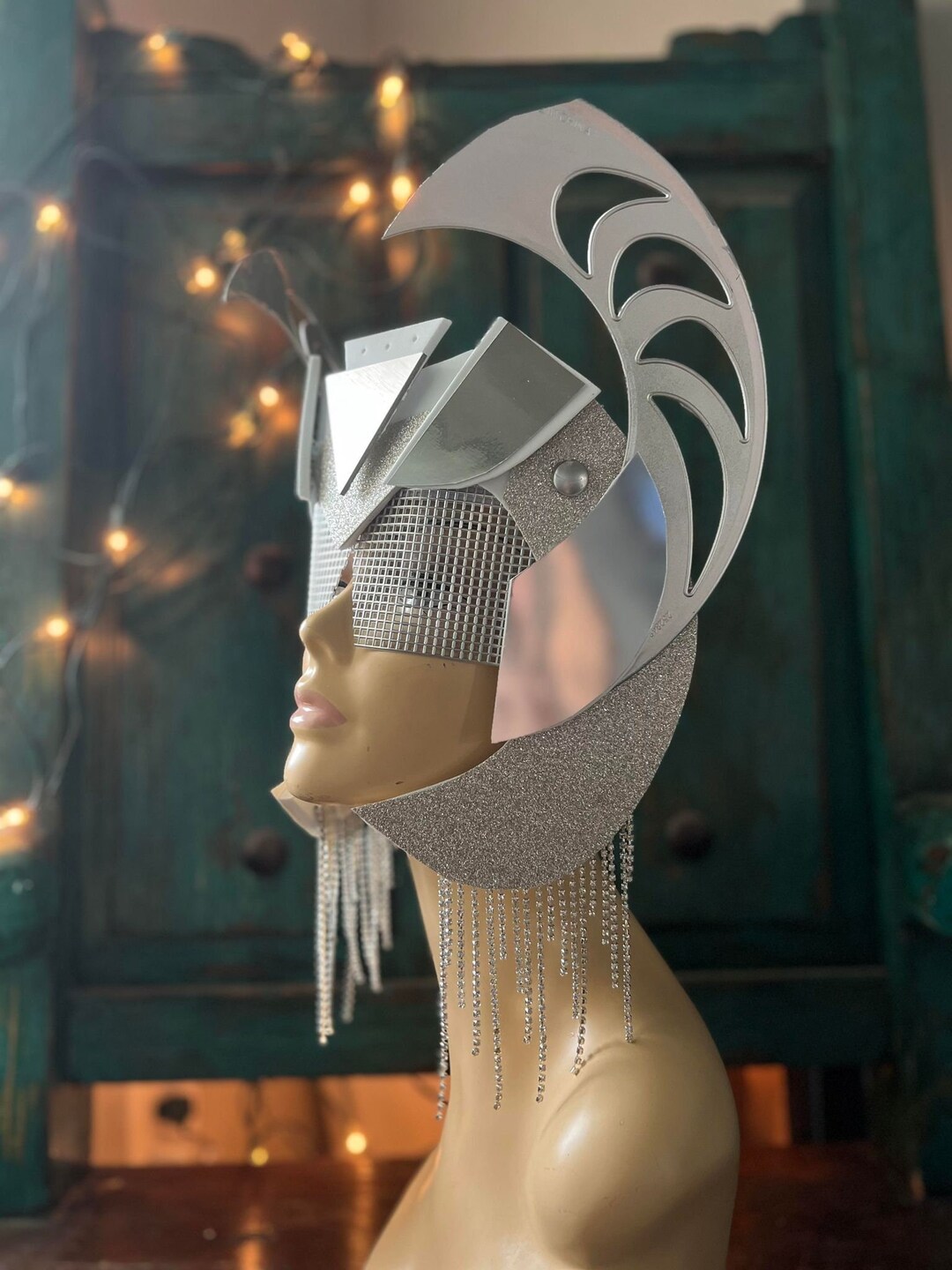 The Oracle Crown Headdress Futuristic Cyborg Headgear Halo Headpiece ...