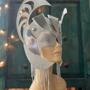 The Oracle Crown Headdress Futuristic Cyborg Headgear Halo Headpiece ...