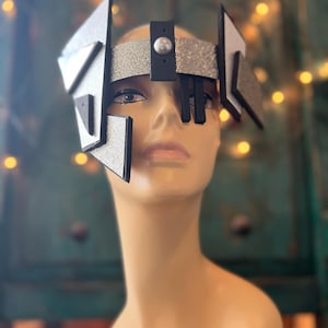 Rivva Futuristic Cyborg Headgear Halo Hat Headpiece Mask Costume Hat ...
