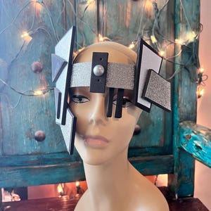 Rivva Futuristic Cyborg Headgear Halo Hat Headpiece Mask Costume Hat ...