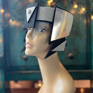 Zelphor Division Futuristic Cyborg Headgear Halo Headpiece Mask Costume ...
