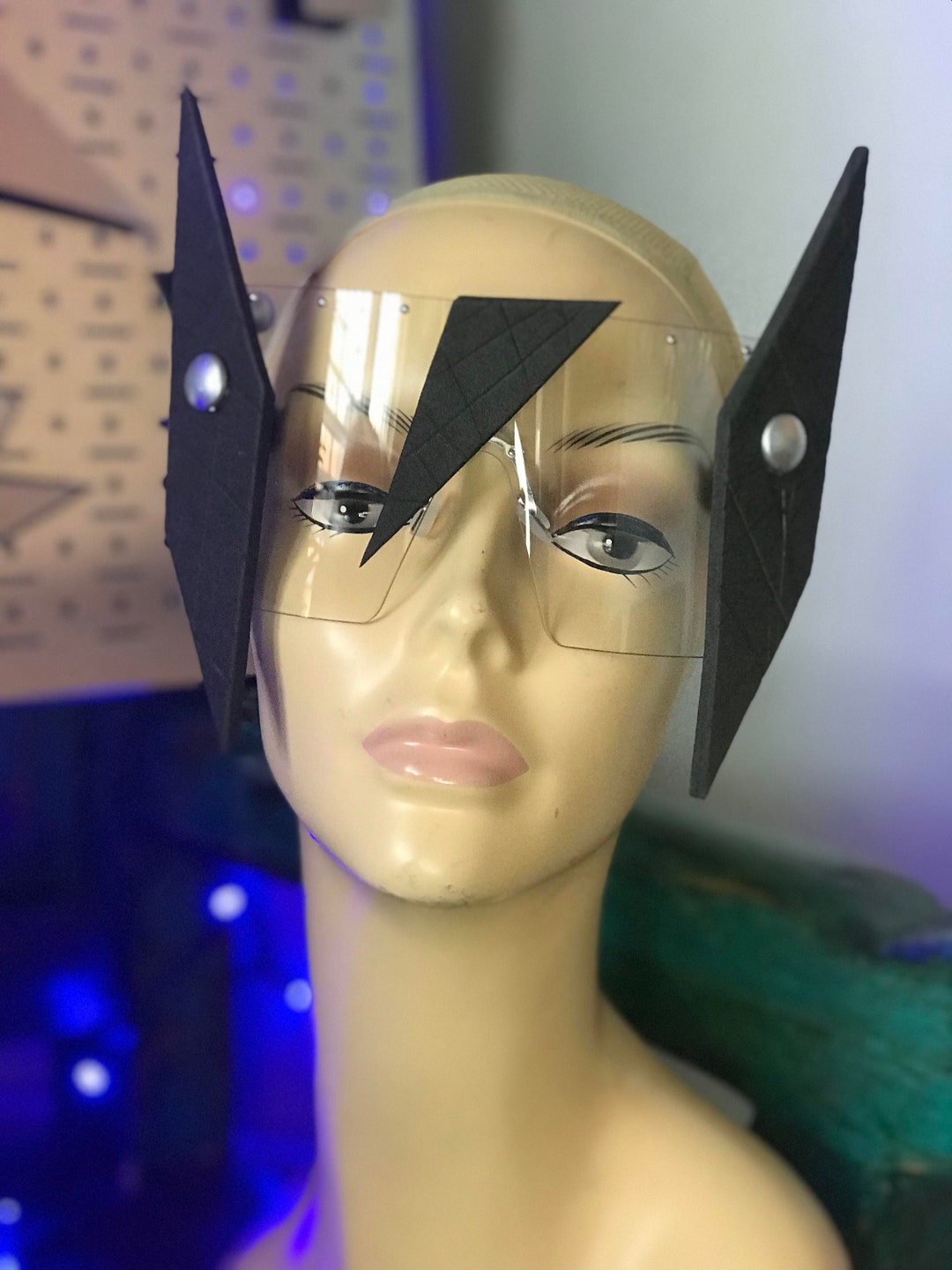 Titan Goggles Futuristic Clear Geometric Headgear Headpiece Glasses ...