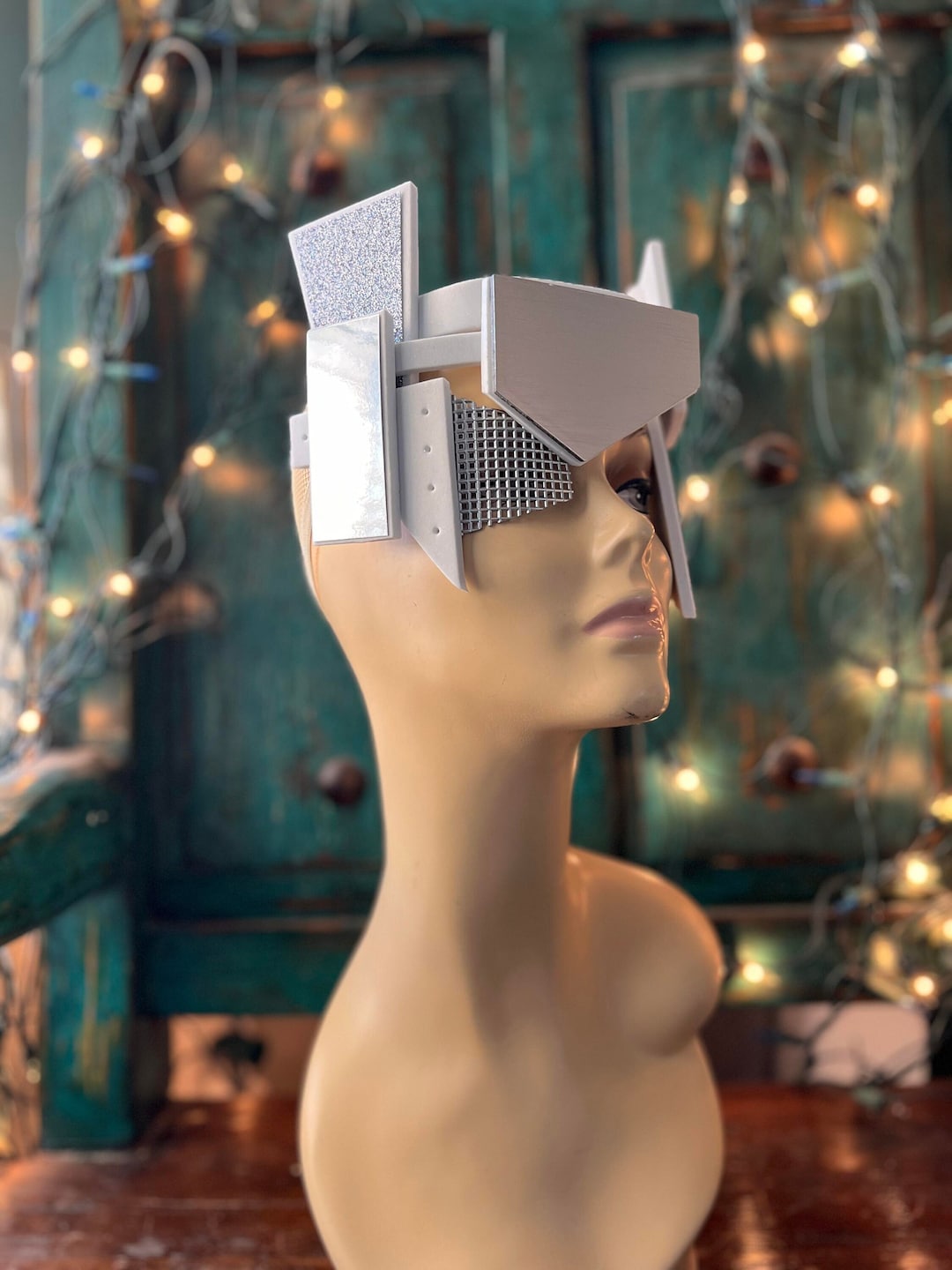 Catalyst Futuristic Goggles Cyborg Headgear Halo Headpiece Mask Costume ...