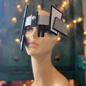 Rivva Futuristic Cyborg Headgear Halo Hat Headpiece Mask Costume Hat ...