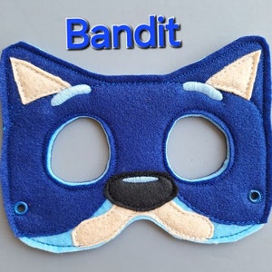 Child's Mask - Blue Heeler Dog Family - Your Choice of Dog - Etsy