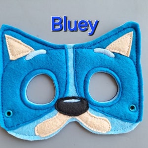 Child's Mask - Blue Heeler Dog Family - Your Choice of Dog - Etsy