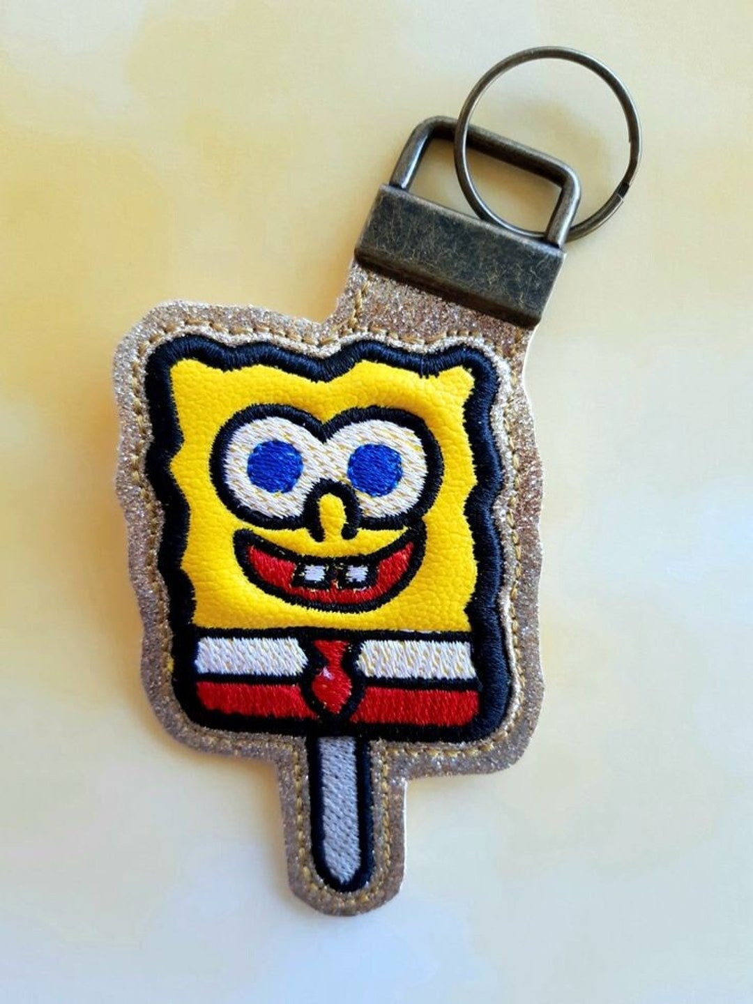 Embroidered Keychain - Popsicle Bob - Etsy