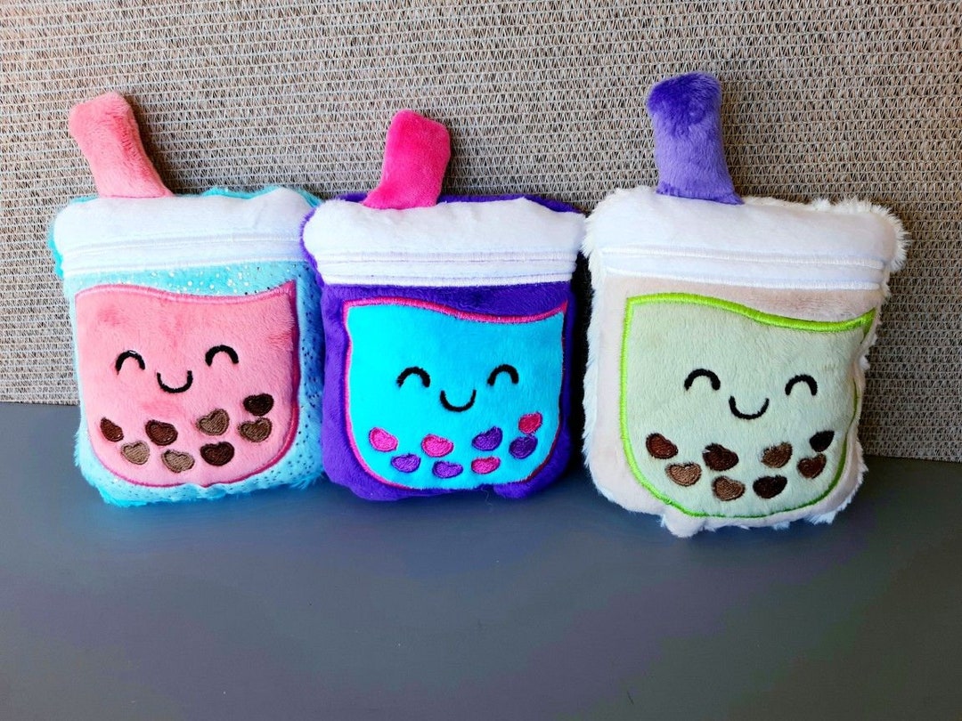 Boba Tea Plush Stuffie Toy - Your Choice of 4 Colors - Etsy