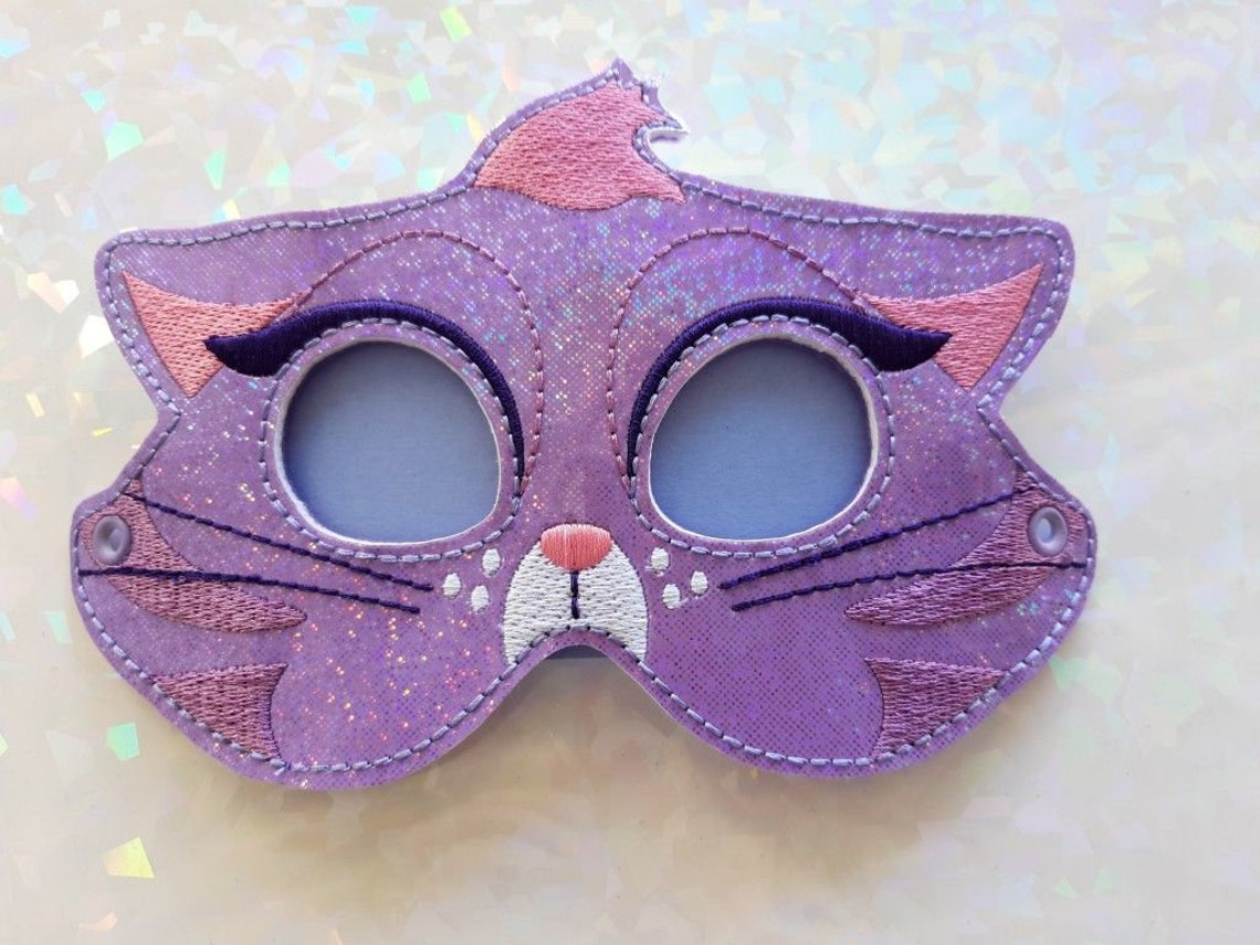 Childs Mask Purple Kitty Hissy Cat Puppy Dog Friends Pals | Etsy