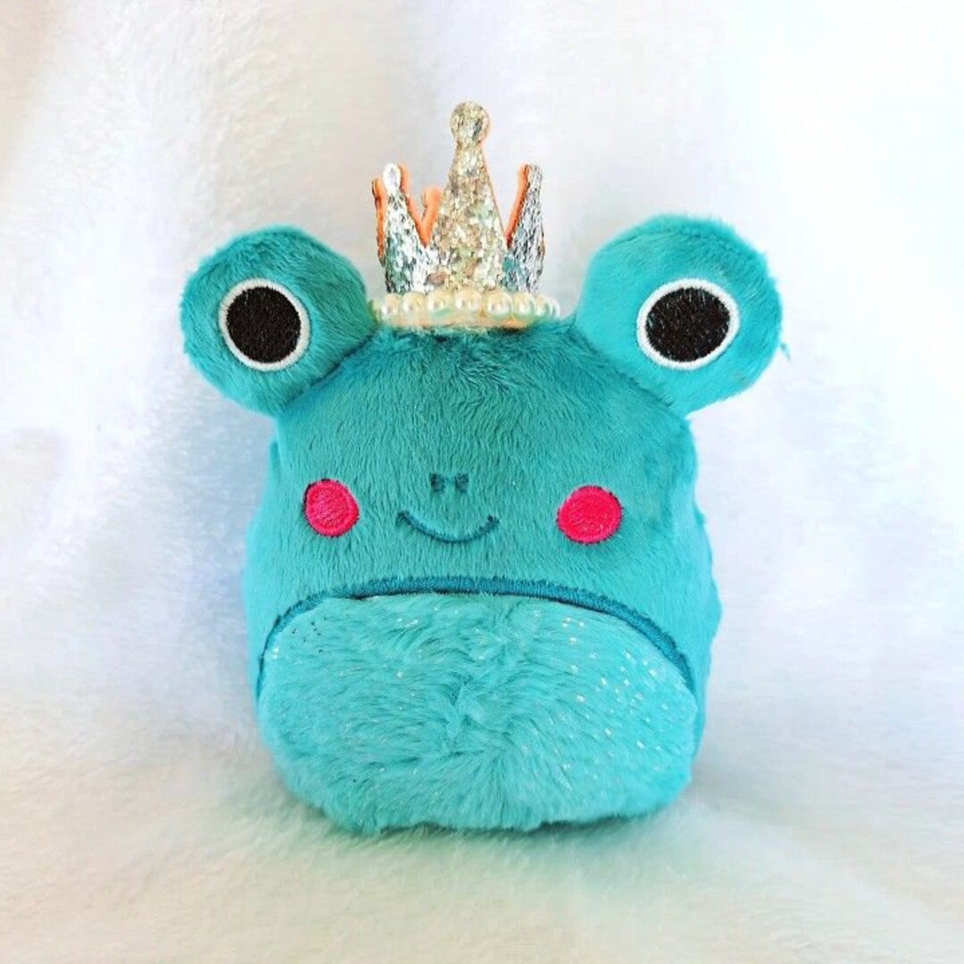 Plush Toy Squishy Frog Princess - Teal - Etsy
