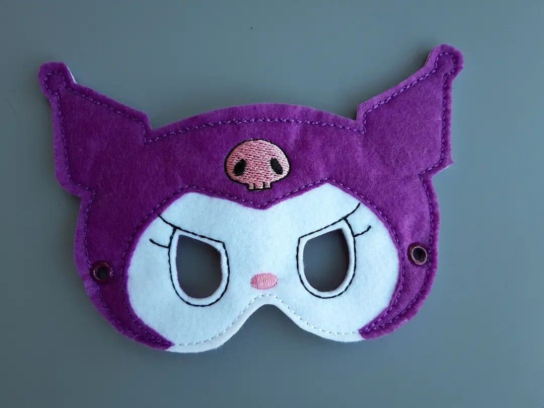 Child's Mask - Mischievous Girl Felt Mask - Choice of Color - Etsy