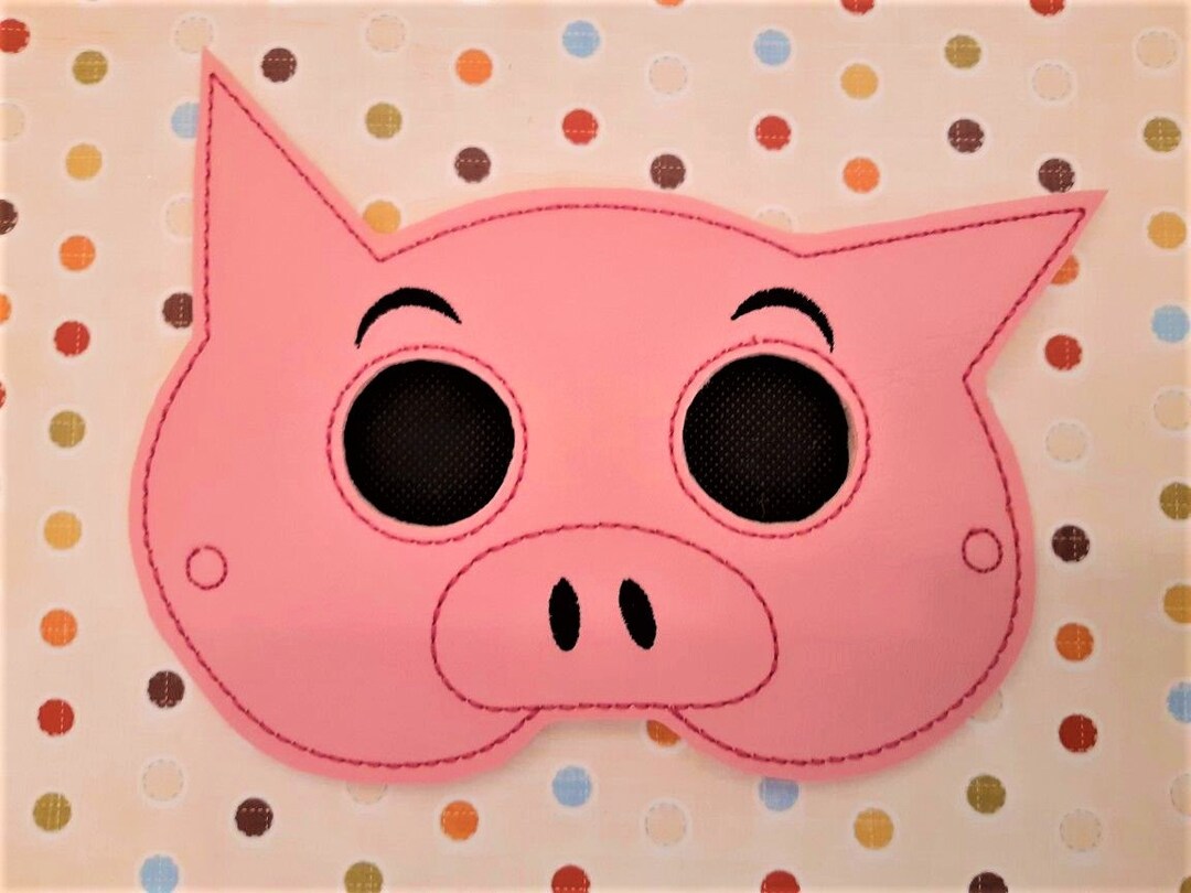 Child's Mask - Piggy Storybook Character - Etsy