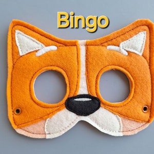Child's Mask - Blue Heeler Dog Family - Your Choice of Dog - Etsy