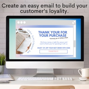 Editable thank You Purchase Email Template, Easily Change With Canva ...