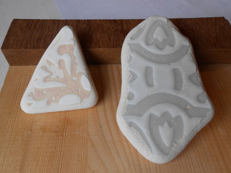 Genuine Surf Tumbled Beach Pottery Sea Pottery 2 Vintage - Etsy