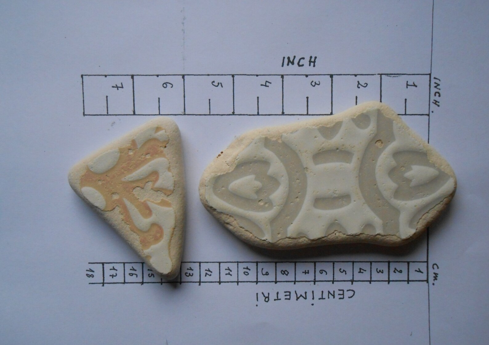 Genuine Surf Tumbled Beach Pottery Sea Pottery 2 Vintage - Etsy