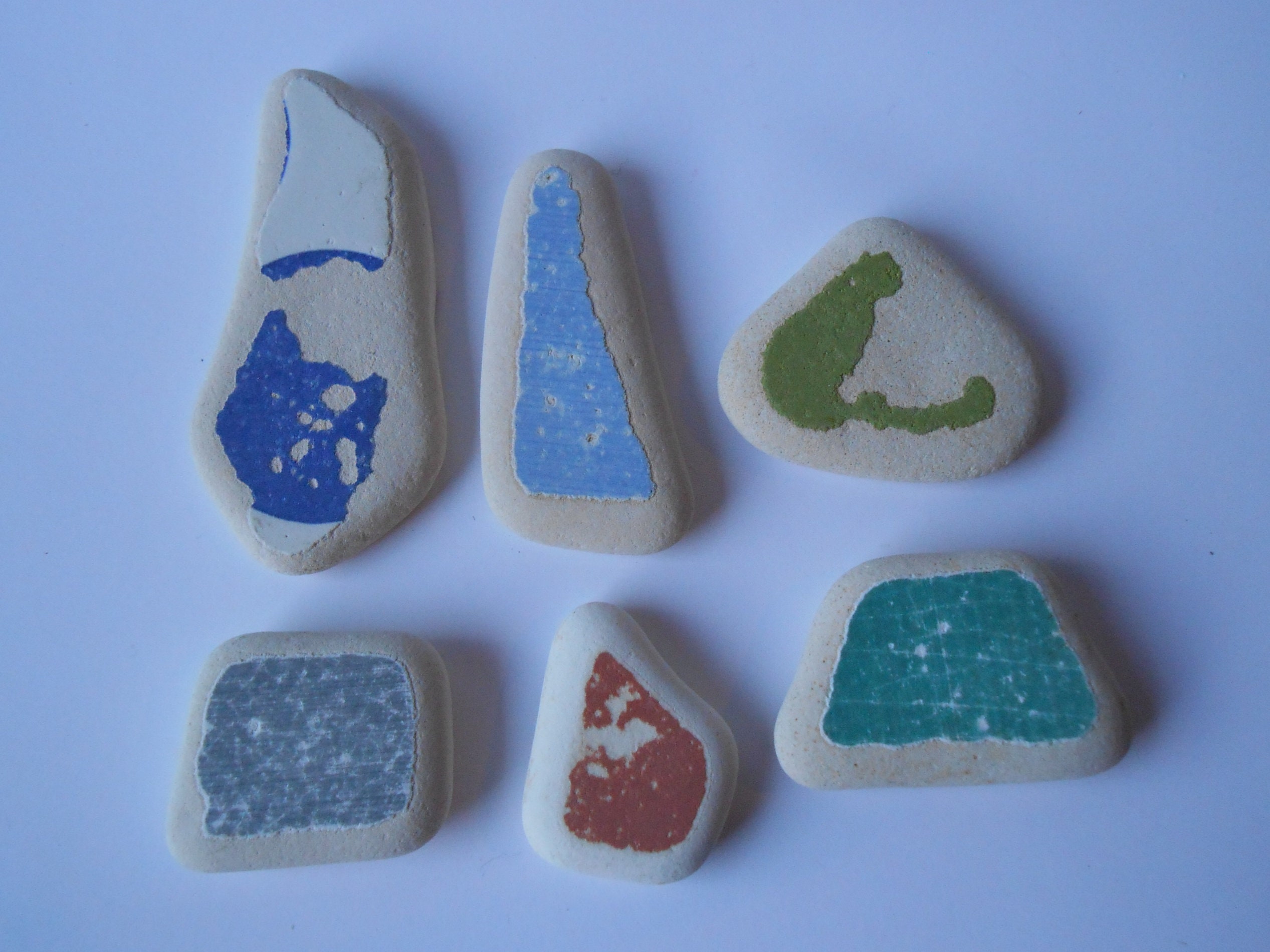 Genuine Sea Pottery Thick Beach Pottery Clear Sea Pottery | Etsy