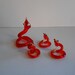 Snake Family Vintage Murano Glass Figurine, Miniature Glass Snakes ...