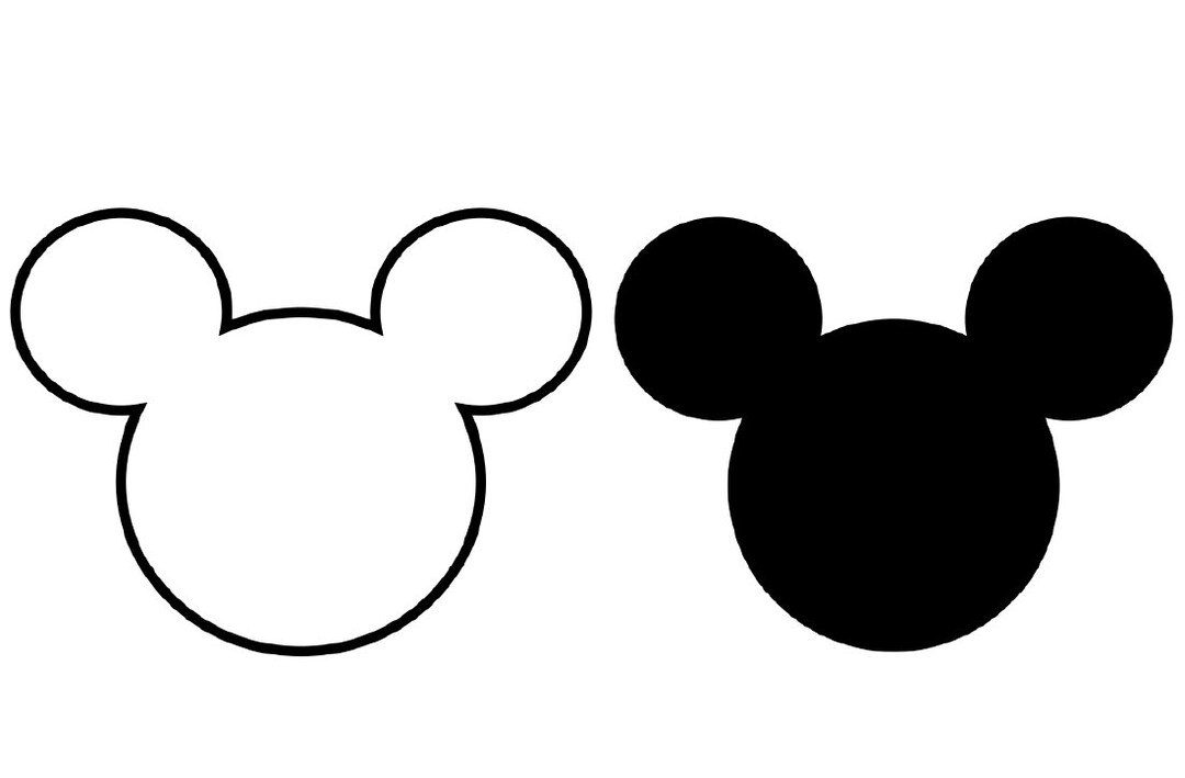 Mouse Heads Instant Download Outline & Solid Digital Download - SVG ...