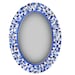 Oval Wall Mirror, Blue and White Mosaic Mirror - Etsy