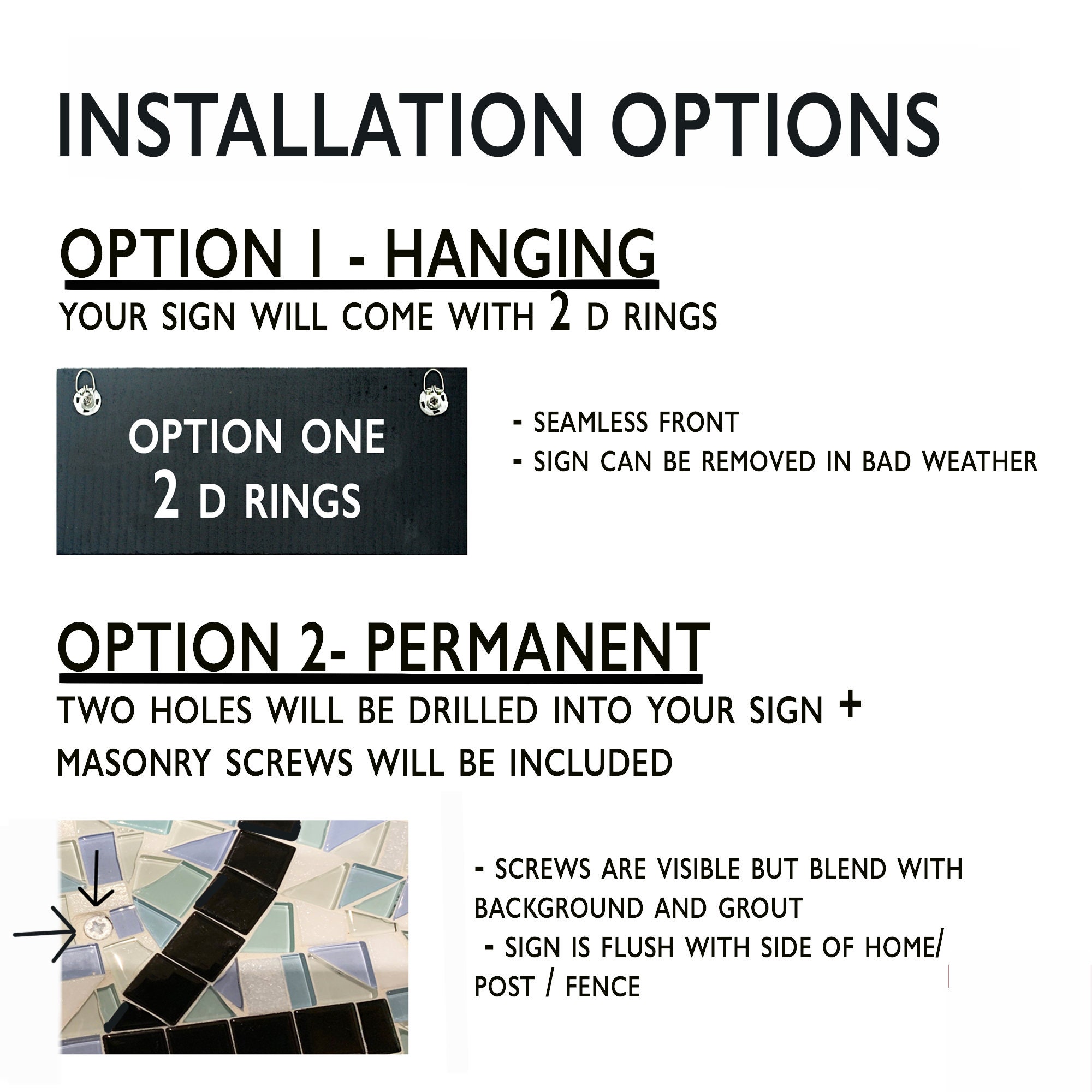 Aqua and Blue Address Sign With Starfish Mosaic House Number | Etsy