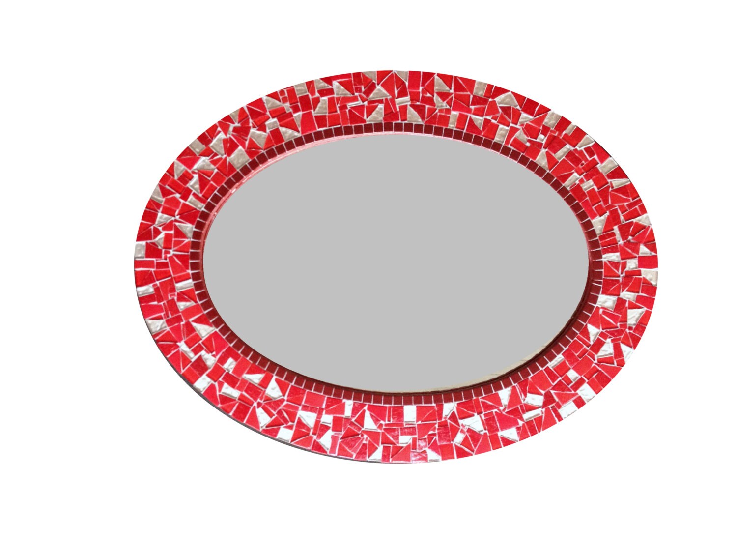 Mirror for Bathroom Vanity Red Mirror Mosaic Mirror Wall | Etsy