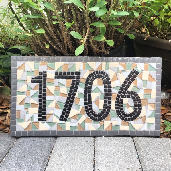 Mosaic Numbers - Etsy