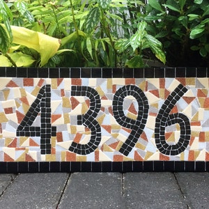 House Numbers | Mosaic Address Sign | Southwest Decor | Custom Address ...