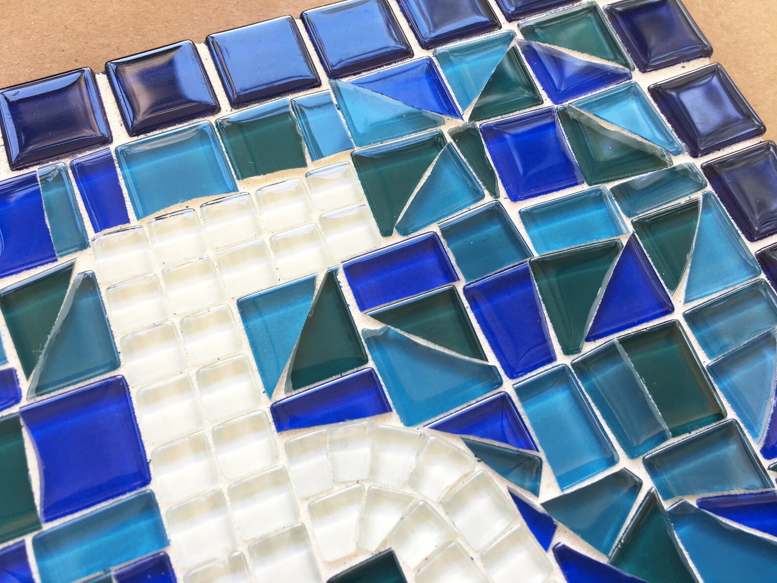 Outdoor Mosaic Address Sign Blue Address Plaque House Marker - Etsy