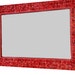 Red Wall Mirror Rectangular Mirror Mirror Decor Mosaic - Etsy