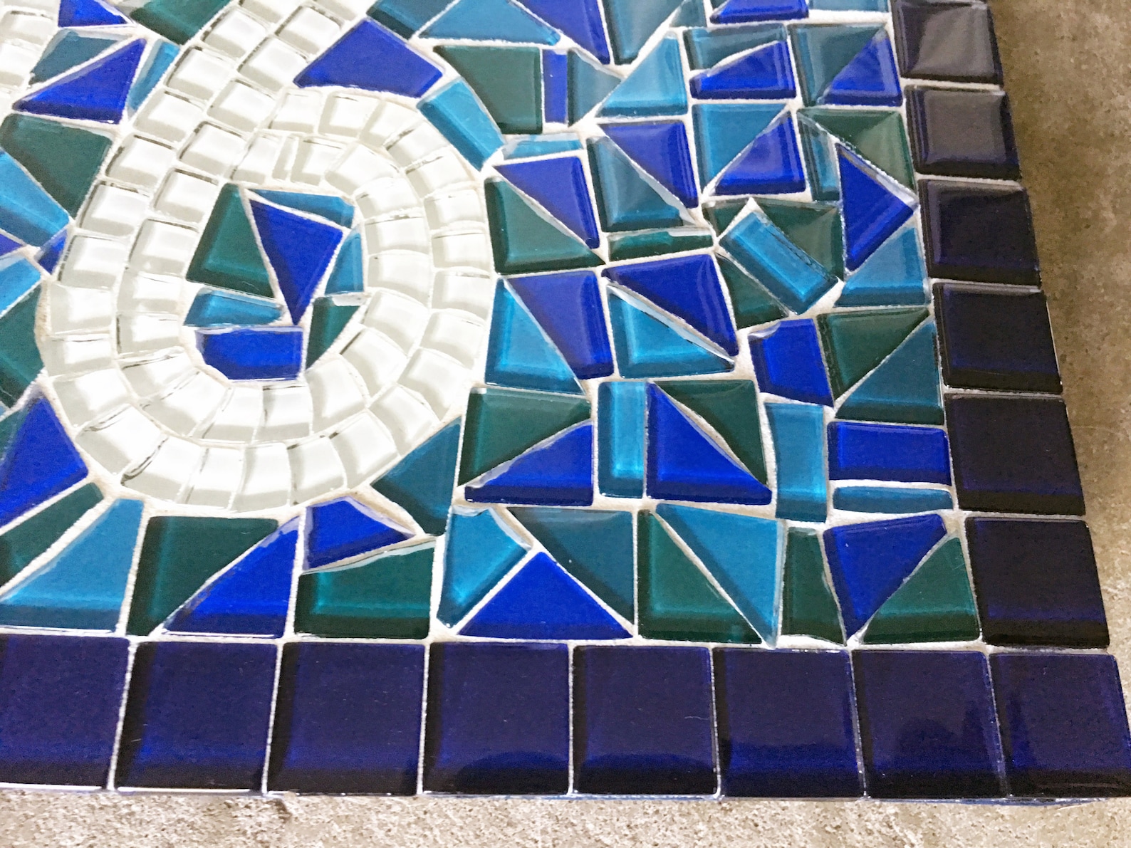 Outdoor Mosaic Address Sign Blue Address Plaque House Marker - Etsy