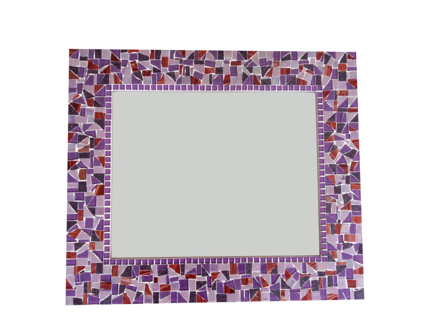 Wall Mirror Purple Mosaic Mirror Large Decorative Mirror - Etsy