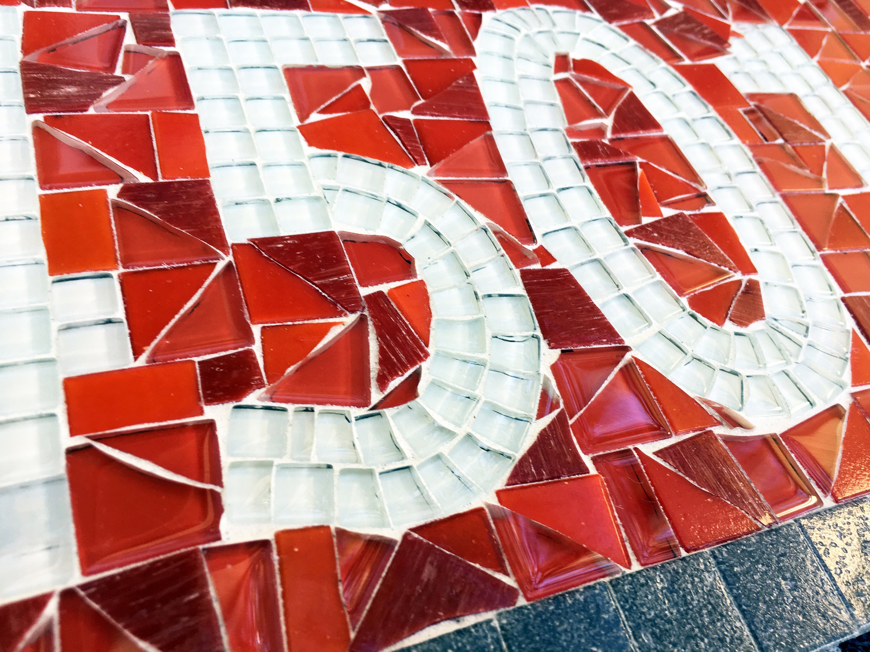Red Address Sign / Mosaic Address Plaque / House Number Sign / Custom ...