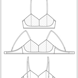 The "devri" Bralette Sewing Pattern, Digital Downloadable PDF - Etsy