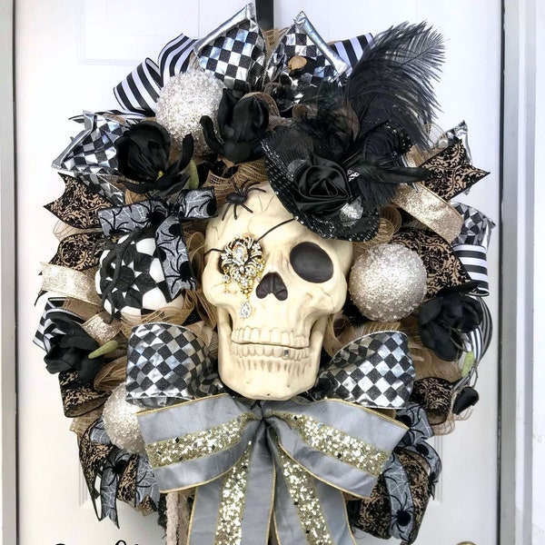 Skeleton Wreath - Etsy