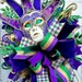 Mardi Gras Wreath - Mardi Gras Decor - Fat Tuesday - Door Hanger ...